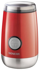 Sencor | Sencor - Elektrický mlýnek na zrnkovou kávu 60 g 150W/230V červená/chrom | FT0135