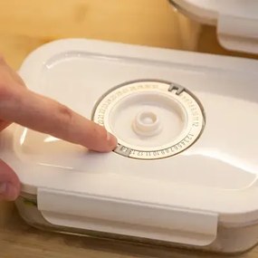 Compactor ASPIFRESH L / Skleněná vakuovací dóza na potraviny / 1040 ml