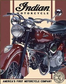 Plechová cedule  motorka Indian 1948 Chief