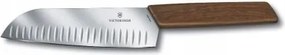 Swiss Modern Nůž Santoku, 17 cm, ořechové dřevo Victorinox 6.9050.17 kg