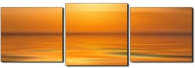 Obraz na plátně - Klidné moře při západu slunce - panoráma 5280D (120x40 cm)