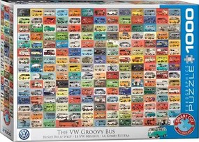EUROGRAPHICS Puzzle VW Groovy Bus / 1000 dílků / 67,6 × 48,9 cm