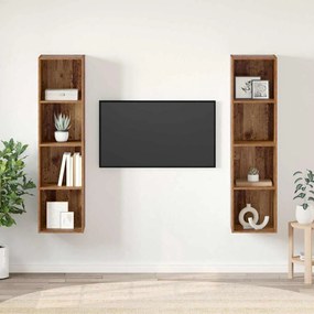 Sestava TV skříněk 2 ks Hnědá Kompozitní dřevo 3393537