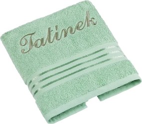Bellatex Froté ručník kolekce Linie s výšivkou Tatínek 50x100 cm zelená