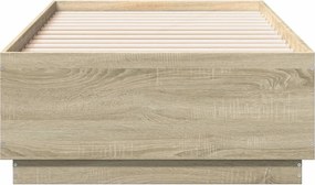 Rám postele dub sonoma 90 x 190 cm kompozitní dřevo 3209753