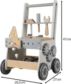 KRUZZEL Dětská dřevěná dílna 3v1 - Kruzzel
