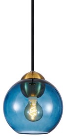 Halo Design 742981 závěsné svítidlo Bubbles modré, ø14cm