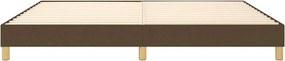 Rám postele s boxspringem tmavě hnědý 200 x 200 cm textil 3120641