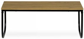 Konferenční stolek MDF divoký dub černý kov CT-622 OAK