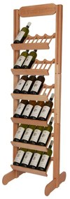 Stojan na víno 635 - Dřevěný stojan na 24 lahví vína