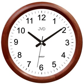 Dřevěné netickající tiché nástěnné hodiny JVD NS8017.1