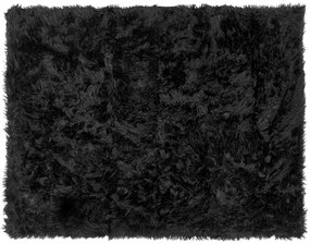 Přikrývka 150 x 200 cm černá DELICE Beliani