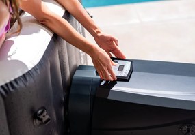 Intex | Vířivý bazén Pure Spa - Jet & Bubble Deluxe HWS 6 + Solární sprcha UNO 35 l hliníková s LED světlem | 19900163