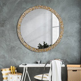 Kulaté dekorativní zrcadlo Lastrický vzor fi 100 cm