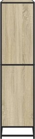 Knihovna dub sonoma 80,5 x 35 x 139 cm kompozitní dřevo 3300846