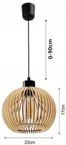 BERGE Stropní LED svítidlo LOFT 1xE27