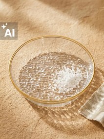 Sinsay - Dekorativní servírovací tácy se zlatým okrajem – 2 ks - clear
