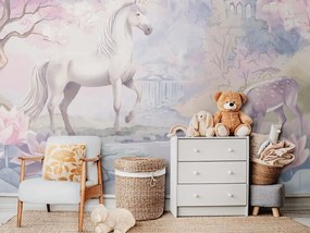 Velkoplošná tapeta mural JEDNOROŽEC do dětského pokoje