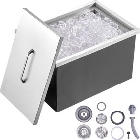 Nádoba na led, 55,9 cm d × 43,2 cm š × 30,5 cm
