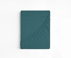 MATĚJOVSKÝ Prostěradlo zelenomodré Jersey s elastenem 180x200/25