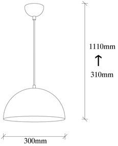 OPVIQ Závěsné světlo SIVANI bílé ø30 cm 892OPV1781