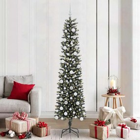 Umělý vánoční stromeček Zelená 210 cm PVC, plast a ocel 3395955