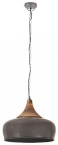 Závěsná lampa šedá / mangovníkové dřevo Dekorhome 45 cm