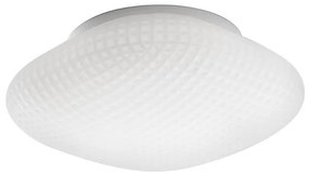 Nova Luce Stropní svítidlo SENS, 25cm, E27 1x12W Barva: Bílé sklo