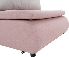 Rozkládací křeslo, růžová / světle šedá, Keny NEW