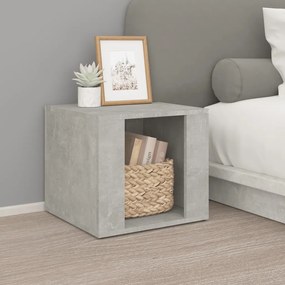 Noční stolek betonově šedý 41 x 40 x 36 cm kompozitní dřevo - Default Title