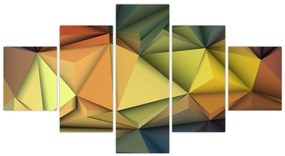 Obraz - Polygonální 3D abstrakce (125x70 cm)