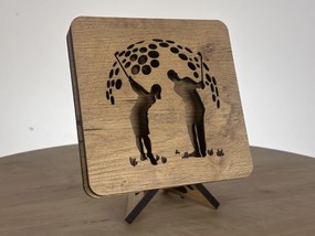Li-Go "Golf" lampa 19x19cm provedení povrchu: dub světlý