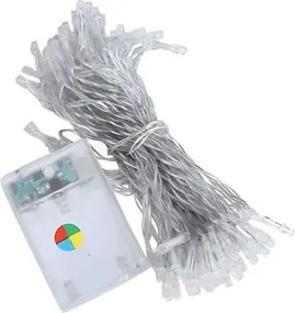 LED vánoční osvětlení EHD-LS01 studená bílá / Řetěz / 50 LED / 5 m / b