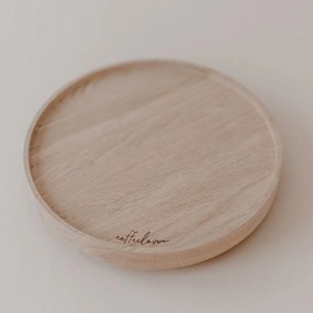 Eulenschnitt Otočný tác Oak Wood Coffeelover 28 cm, přírodní barva, dřevo