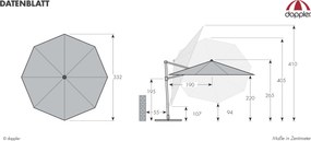 Derby DX 335 cm béžová
