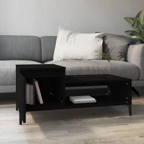 Konferenční stolek černý 100x50x45 cm kompozitní dřevo - Default Title