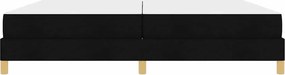 Postel s boxspringem s matrací Černá 200 x 200 cm textil 3398593