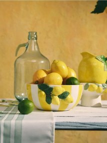 Sinsay - Dekorativní keramická mísa s motivem citronů - žlutá