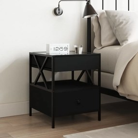 Noční stolek s Infinity LED černý 40 x 40 x 51 cm 3284101