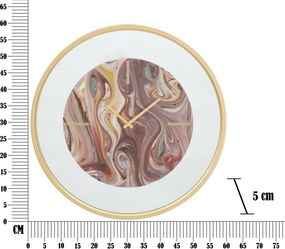 Nástěnné hodiny Mirror 60 cm zlaté/vícebarevné