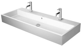 Duravit Vero Air - Dvojumyvadlo 120x47 cm, s přepadem, s otvory pro baterii, WonderGliss, bílá 23501200241