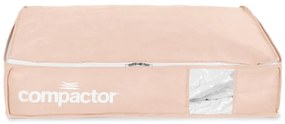 Vakuové plastové úložné boxy pod postel v sadě 3 ks 65x45x15,5 cm Pink Edition – Compactor