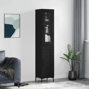 vidaXL Skříň highboard 34,5x34x180 cm kompozit [3199490] Barva: bílá s vysokým leskem