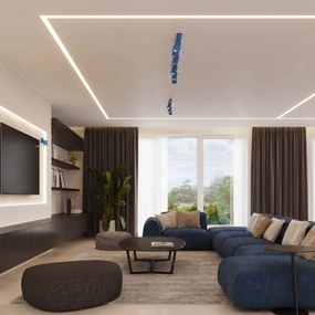 Sollux Lighting Nástěnné svítidlo RING azurové