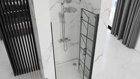 Rea - MOLIER skládací sprchové dveře 80x190cm, černá, REA-K8537