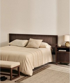 Čelo postele z jasanového dřeva v tmavě přírodní barvě 195x70 cm Beyla – Kave Home