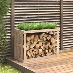 vidaXL Venkovní stojan na dřevo 108x52x74 cm masivní borovice [822631] Barva: Přírodní