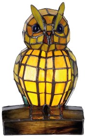Dekorativní lampa Tiffany sova - 24*15 cm