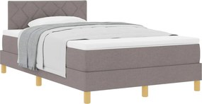 Postel s boxspringem s polštářem Taupe 120 x 190 cm textil 3338983