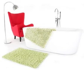 Světle zelené koupelnové koberečky 50 x 70 cm